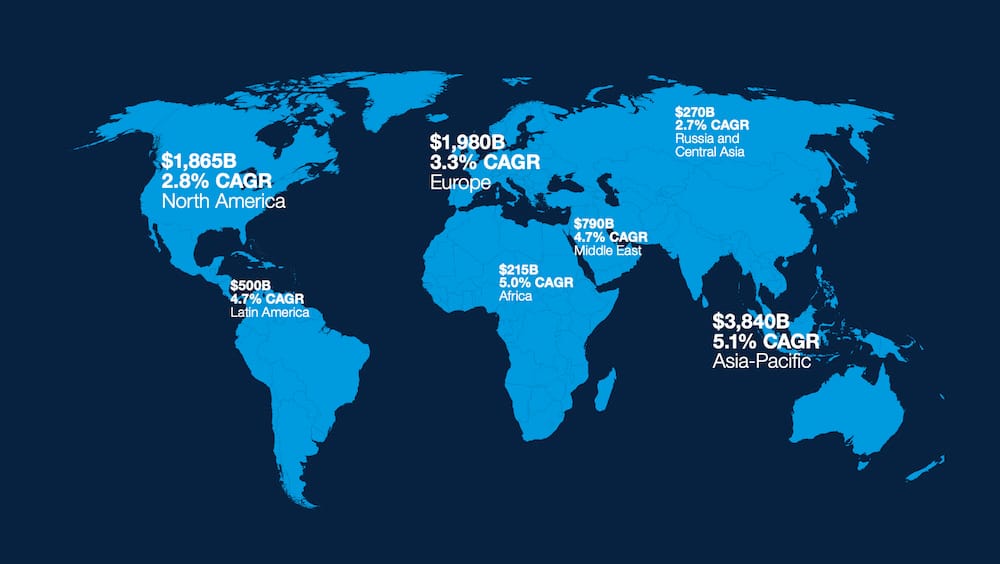 Aviación Comercial | Crecimiento a nivel mundial hasta 2038