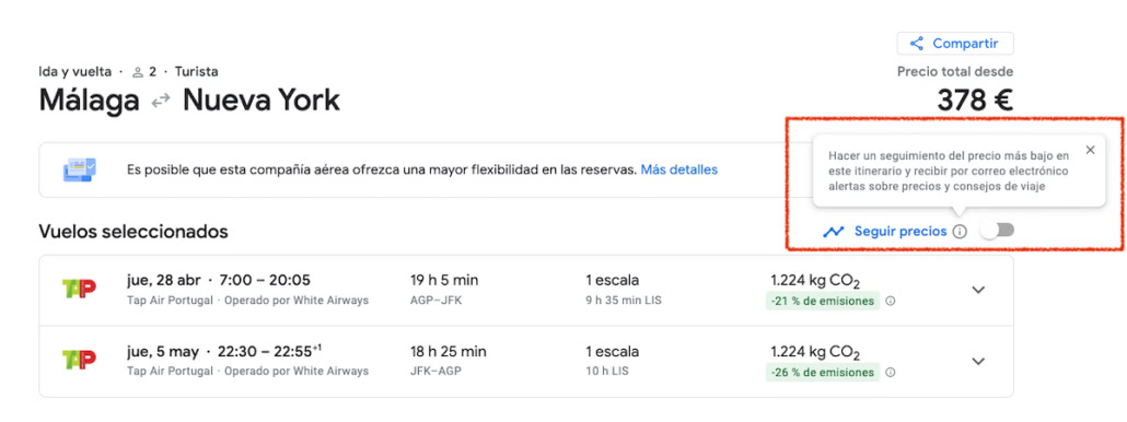 Google Flights: El buscador de vuelos baratos más completo | One Air