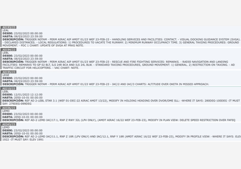 Qué es un NOTAM y para que sirve en aviación | One Air